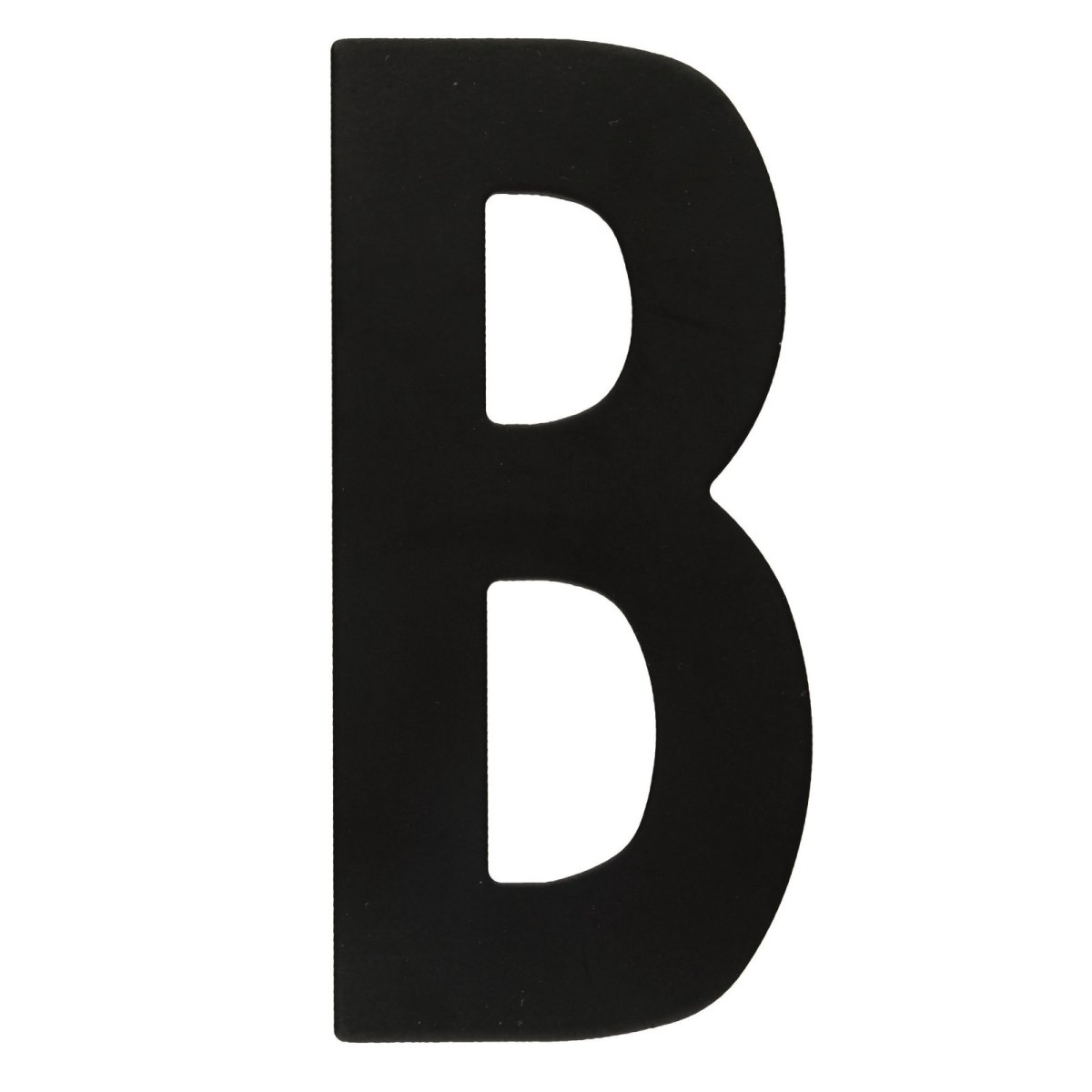 HUISLETTER PLAT B ZWART STRUCTUUR UV kopen?